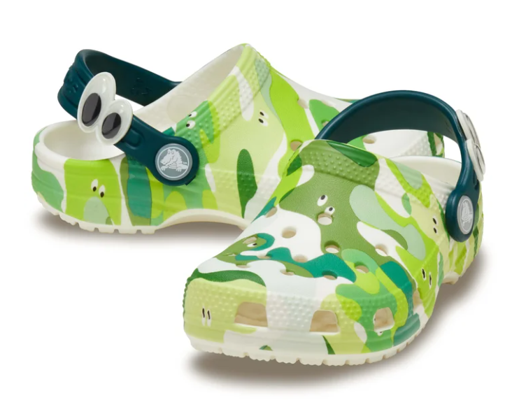 Crocs Classic Glow Slime Monsters Clogs- Glow Green